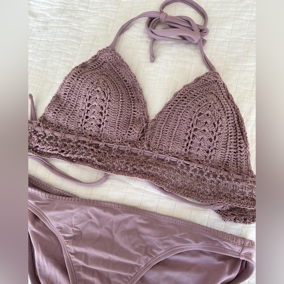 Swim Purple Crochet Bikini Poshmark